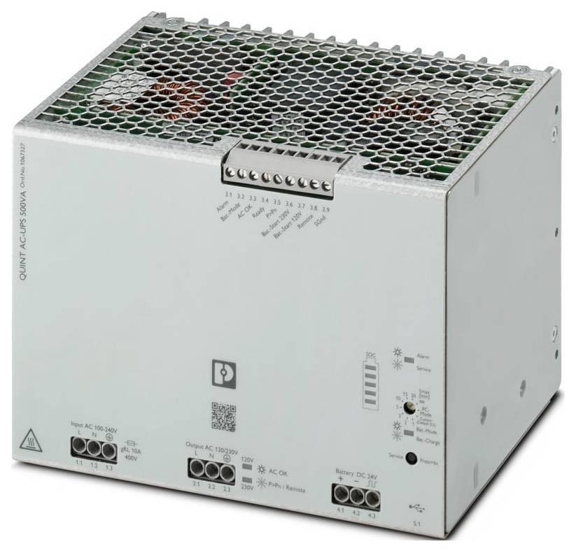 Phoenix Contact QUINT4-UPS/1AC/1AC/500VA/USB industrijski UPS 90-264 V → 230 V