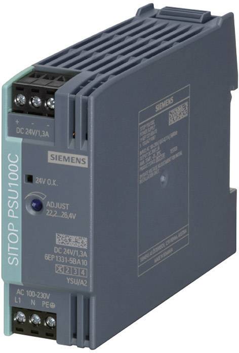 Siemens PSU100C napajanje za DIN šinu 24 V/DC 1,3 A 30 W