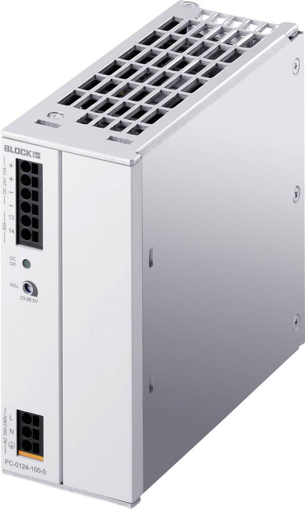 Block PC-0124-100-0 napajanje za DIN šinu 24 V/DC 10 A 240 W