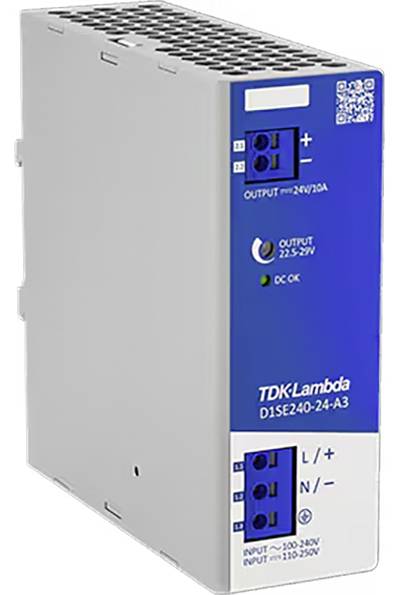 TDK-Lambda D1SE240-24-A3 napajanje za DIN šinu 90 V/AC, 93 V/DC → 22,5 V 240 W Push-I stezaljka