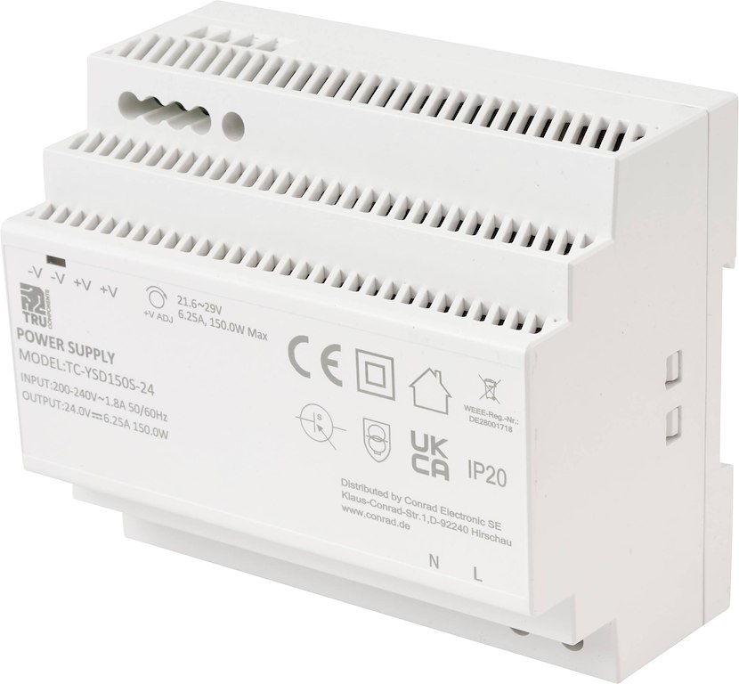 TRU COMPONENTS TC-YSD150S-24 napajanje za DIN šinu 24 V/DC 6,25 A 150 W