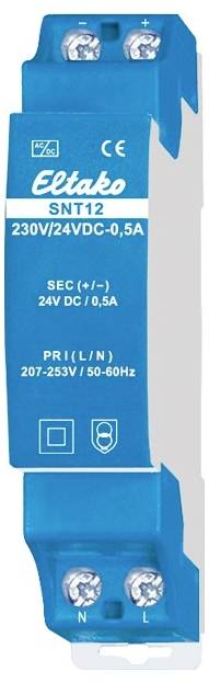 Eltako SNT12-230V/24VDC-0,5A napajanje za DIN šinu 230 V/AC → 24 V 0,5 A 12 W