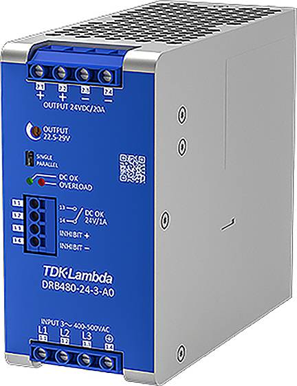 TDK-Lambda DRB480-24-3-A0 napajanje za DIN šinu 356 V → 24 V/DC 20 A 480 W