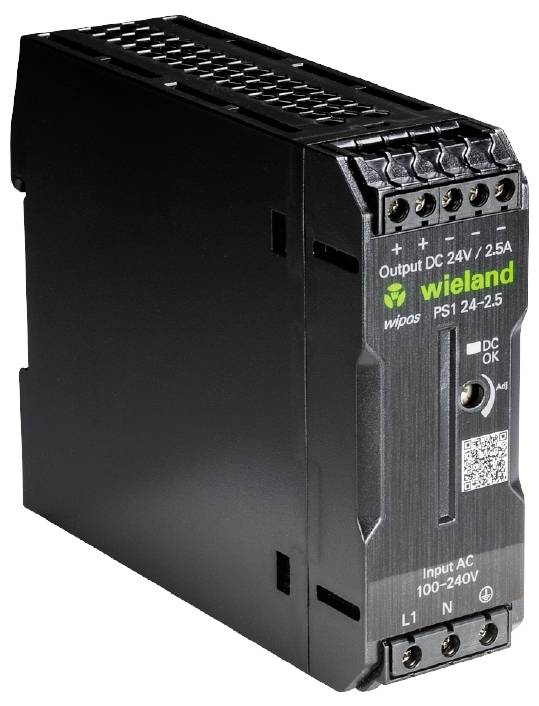 Wieland Electric WIPOS PS1 24-2.5 prekidačko napajanje 85 V/AC, 90 V/DC → 24 V 2,5 A 60 W