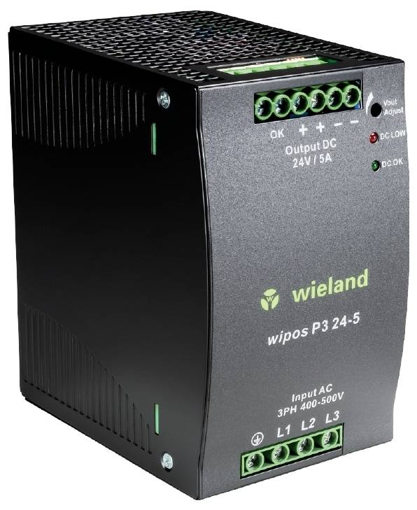 Wieland Electric WIPOS P3 24-5 prekidačko napajanje 340 V/AC, 480 V/DC → 24 V 5 A 120 W