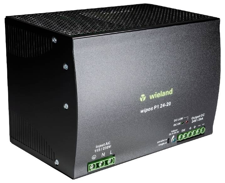 Wieland Electric WIPOS P1 24-20 prekidačko napajanje 90 V/AC → 24 V 20 A 480 W