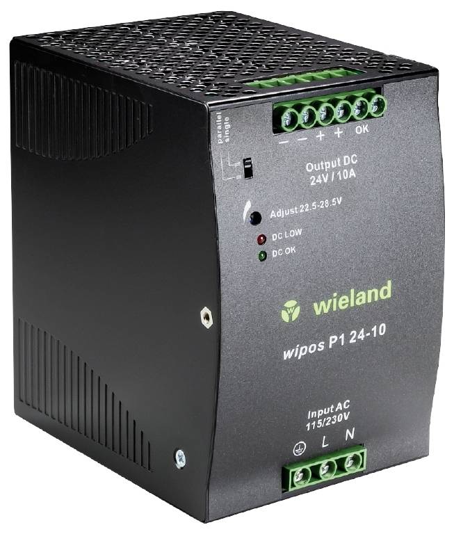 Wieland Electric WIPOS P1 24-10 prekidačko napajanje 115 V/AC, 210 V/DC → 24 V 10 A 240 W