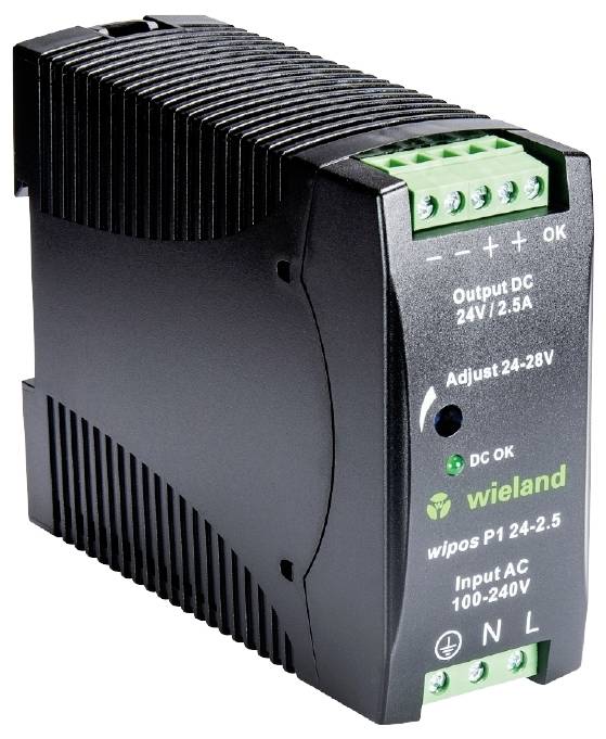 Wieland Electric WIPOS P1 24-2.5 prekidačko napajanje 85 V/AC, 90 V/DC → 24 V 2,5 A 60 W