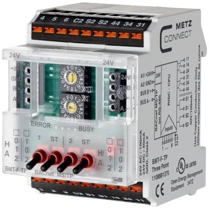 Metz BMT-F-TP BACnet MS/TP napajanja za din šinui 24 V/AC, 24 V/DC 100 mA 4 x