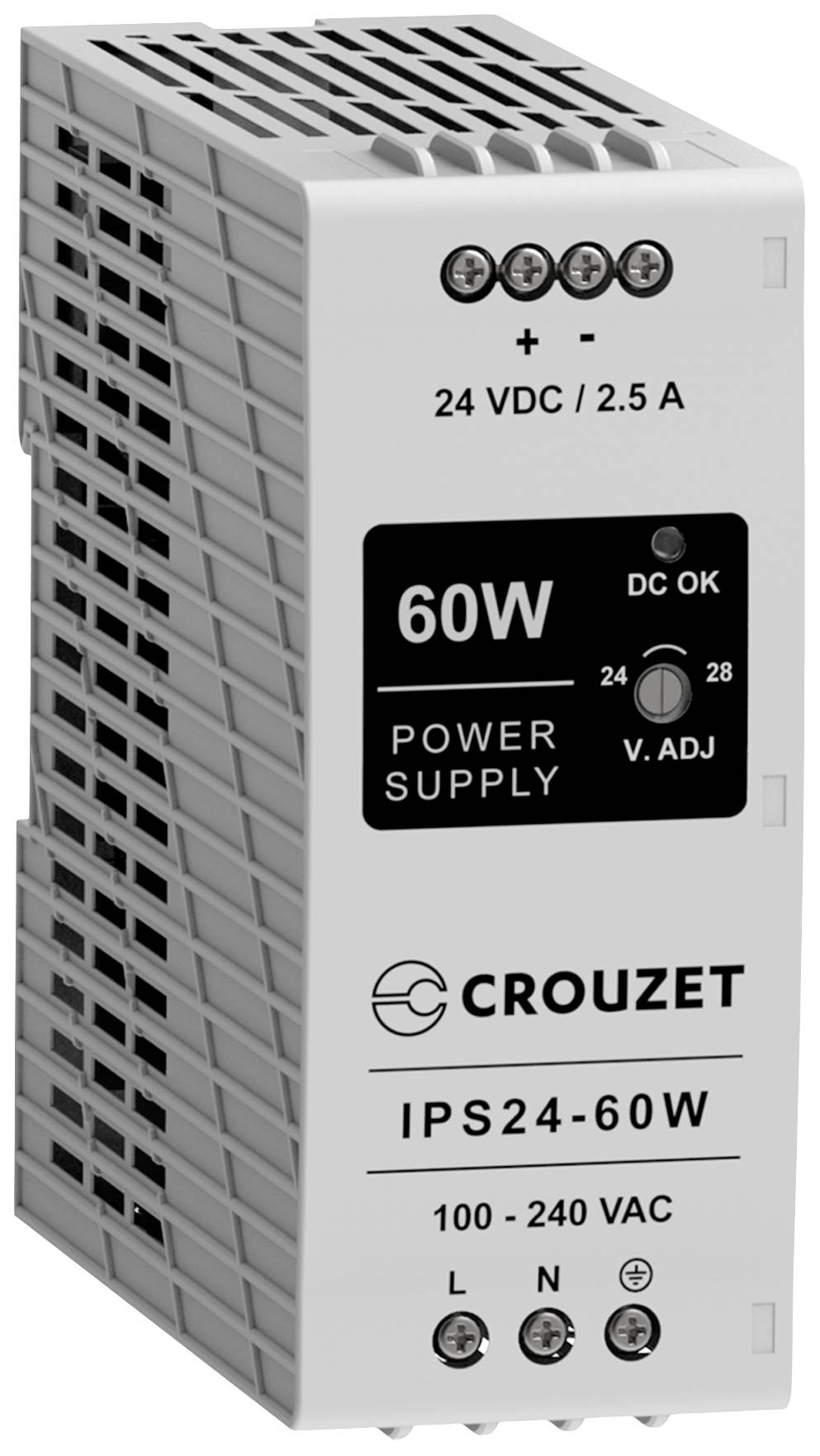 Crouzet 89452062 industrijsko napajanje 90 V → 24 V 2,5 A 60 W