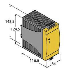 Turck IM82-24-5,0 napajanje za DIN šinu 24 V/DC 5 A 145 VA