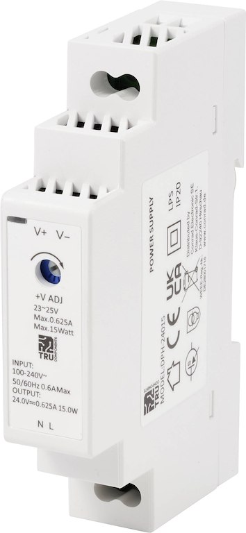 TRU COMPONENTS DPH-24015 napajanje za DIN šinu 24 V/DC 0,625 A 15 W