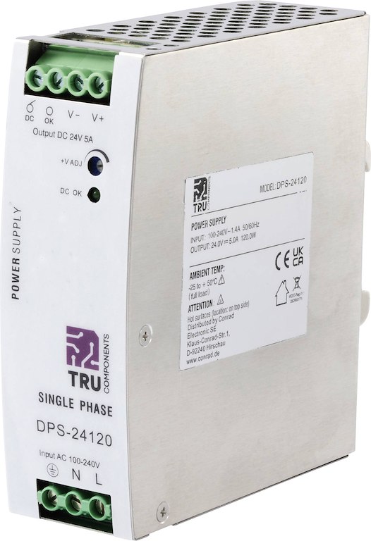 TRU COMPONENTS DPS-24120 napajanje za DIN šinu 24 V/DC 5 A 120 W