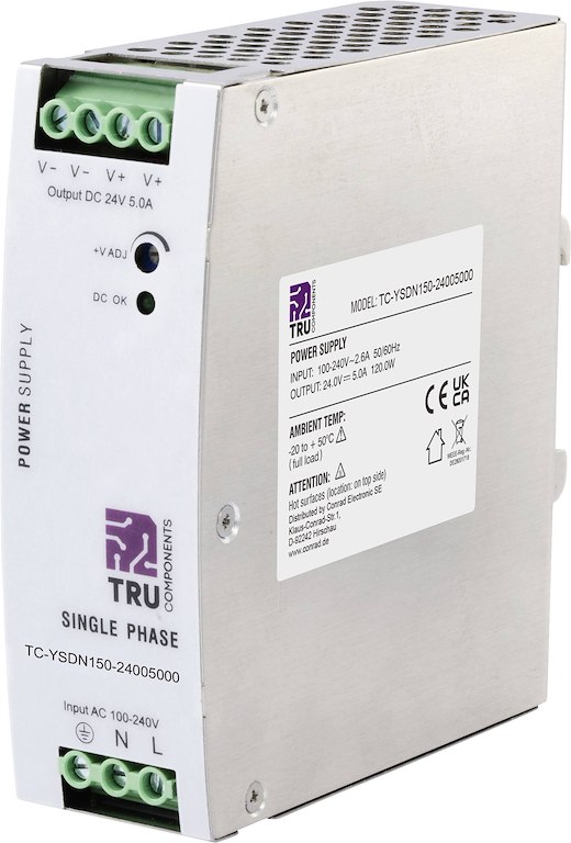 TRU COMPONENTS DPN-24120 napajanje za DIN šinu 24 V/DC 5 A 120 W