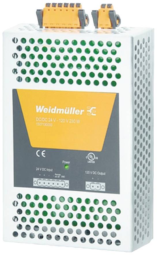 Weidmüller DCDC 24V-120V 230W DC/DC pretvarač 19,2 V/DC → 144 V 2 A utični priključak