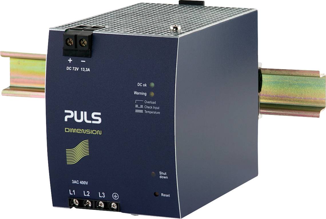 Puls XT40.721 napajanje za DIN šinu AC 400V (± 15%) → 72 V 13,3 A 960 W
