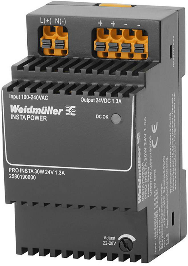 Weidmüller PRO INSTA 30W 24V 1.3A prekidačko napajanje 24 V/DC 1,3 A