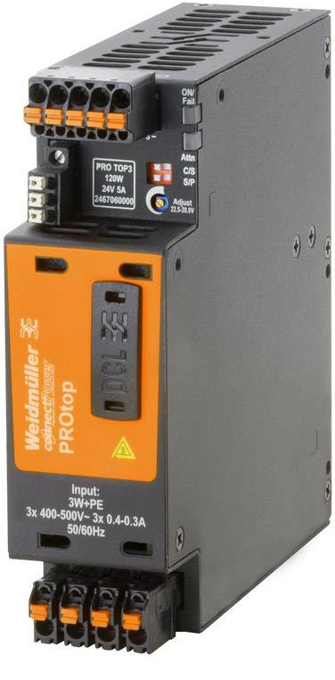 Weidmüller PRO TOP3 120W 24V 5A prekidačko napajanje 24 V/DC