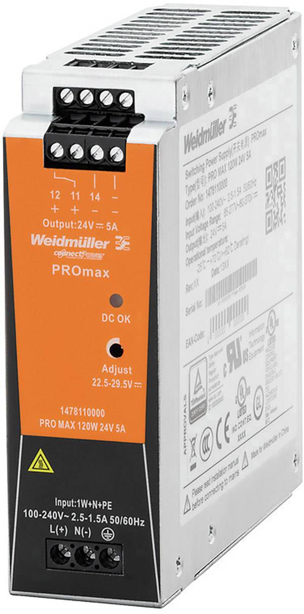 Weidmüller PRO TOP3 240W 24V 10A prekidačko napajanje 24 V/DC