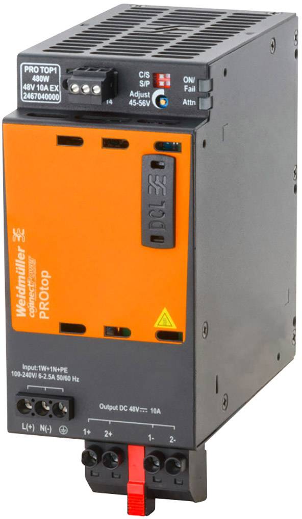 Weidmüller PRO TOP1 480W 48V 10A EX prekidačko napajanje 48 V/DC