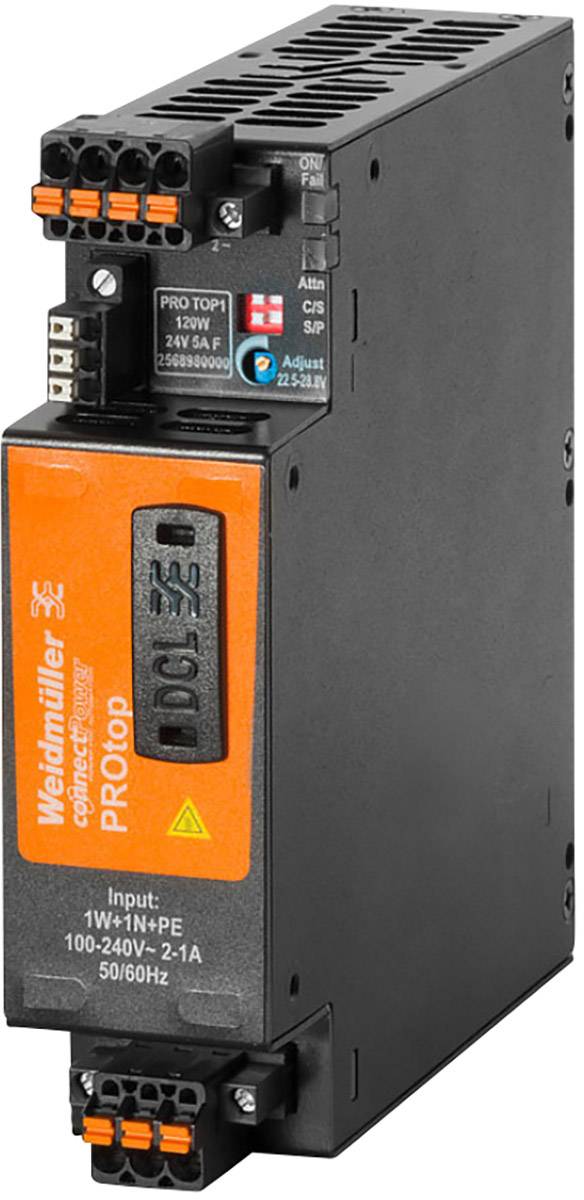 Weidmüller PRO TOP1 120W 24V 5A F prekidačko napajanje 24 V/DC