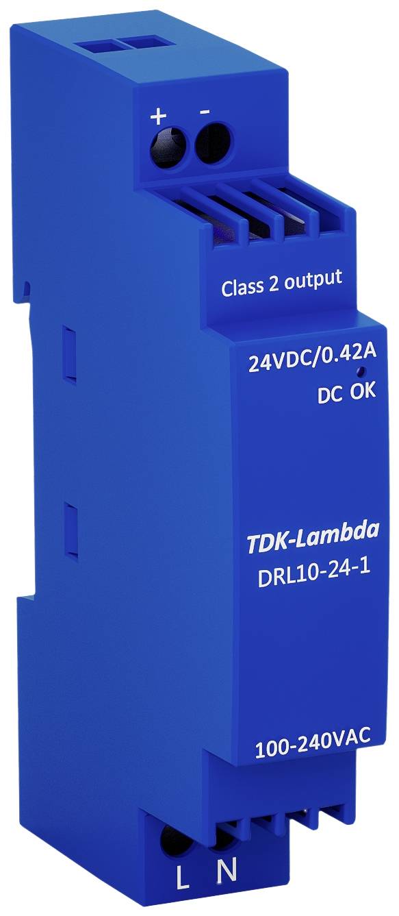 TDK-Lambda DRL10-24-1 napajanje za DIN šinu 85 V/AC → 24 V 0,42 A 10 W