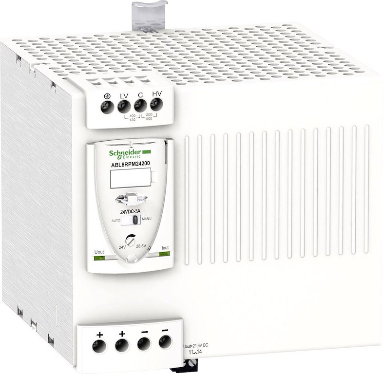 Schneider Electric ABL8RPM24200 napajanje za DIN šinu 240 V → 24 V/DC 20 A redna stezaljka
