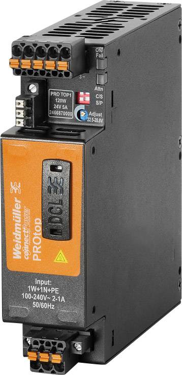 Weidmüller PRO TOP1 120W 24V 5A prekidačko napajanje 24 V/DC