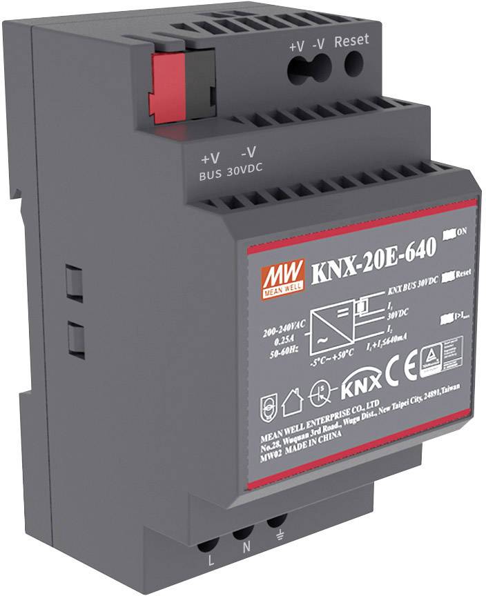 MEAN WELL KNX-20E-640 napajanje za DIN šinu 30 V/DC 640 mA 19,2 W