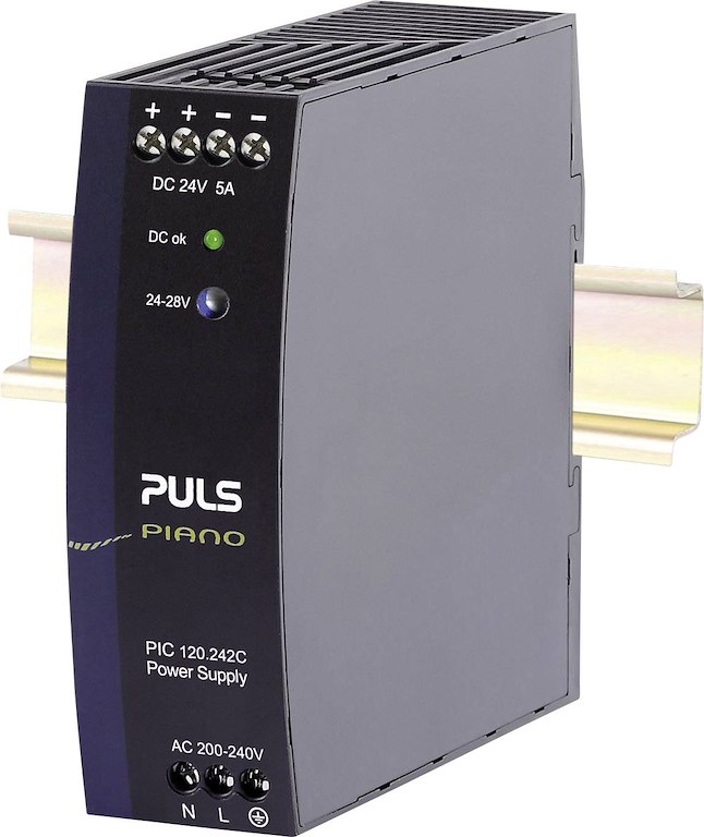 Puls napajanje za DIN šinu 200-240 V/AC → 24 V/DC 5 A 1 komad