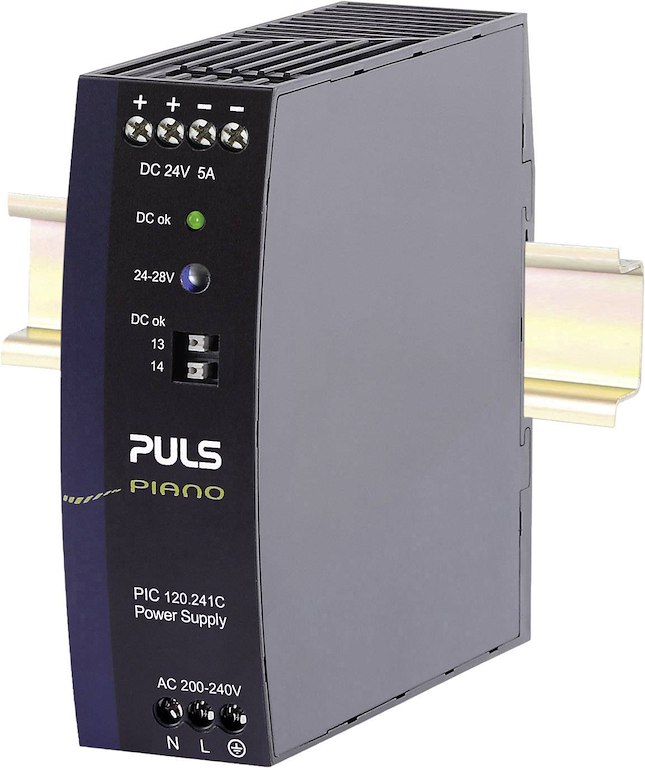 Puls napajanje za DIN šinu 200-240 V/AC → 24 V/DC 5 A