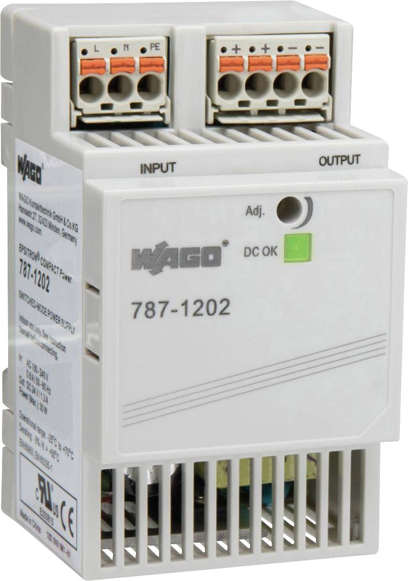 WAGO 787-1202 napajanje za DIN šinu 24 V 1,3 A 31,2 W