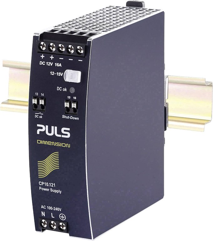 Puls CP10.121 napajanje za DIN šinu 115/230 V/AC → 12 V/DC 16 A