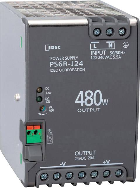 Idec PS6R-J24 napajanje za DIN šinu 24 V/DC 20 A 480 W