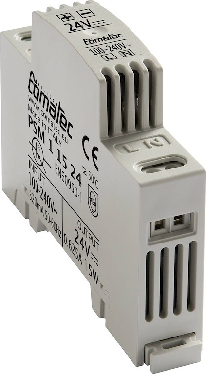 Comatec PSM1/15.24 napajanje za DIN šinu 90 V/AC → 24 V/DC 0,625 A 15 W