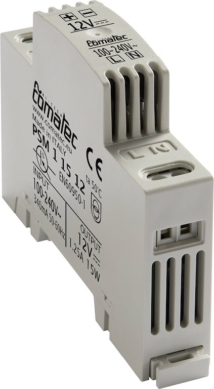 Comatec PSM1/15.12 napajanje za DIN šinu 90 V/AC → 12 V/DC 1,25 A 15 W