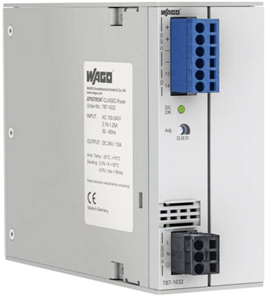 WAGO napajanje za DIN šinu 85 V/AC → 12 V/DC 15 A 225 W