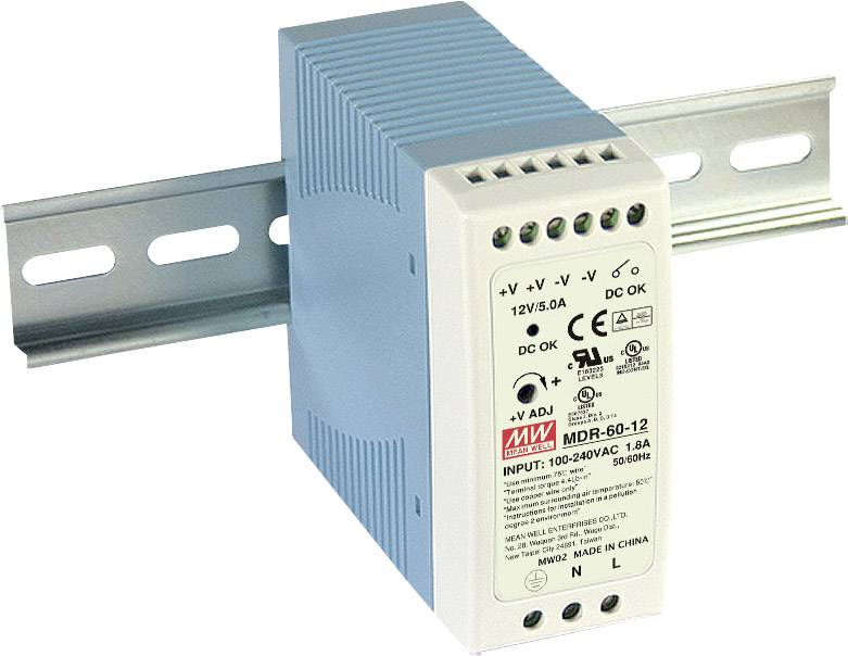 MEAN WELL MDR-60-12 napajanje za DIN šinu 90 V/AC → 12 V/DC 5 A