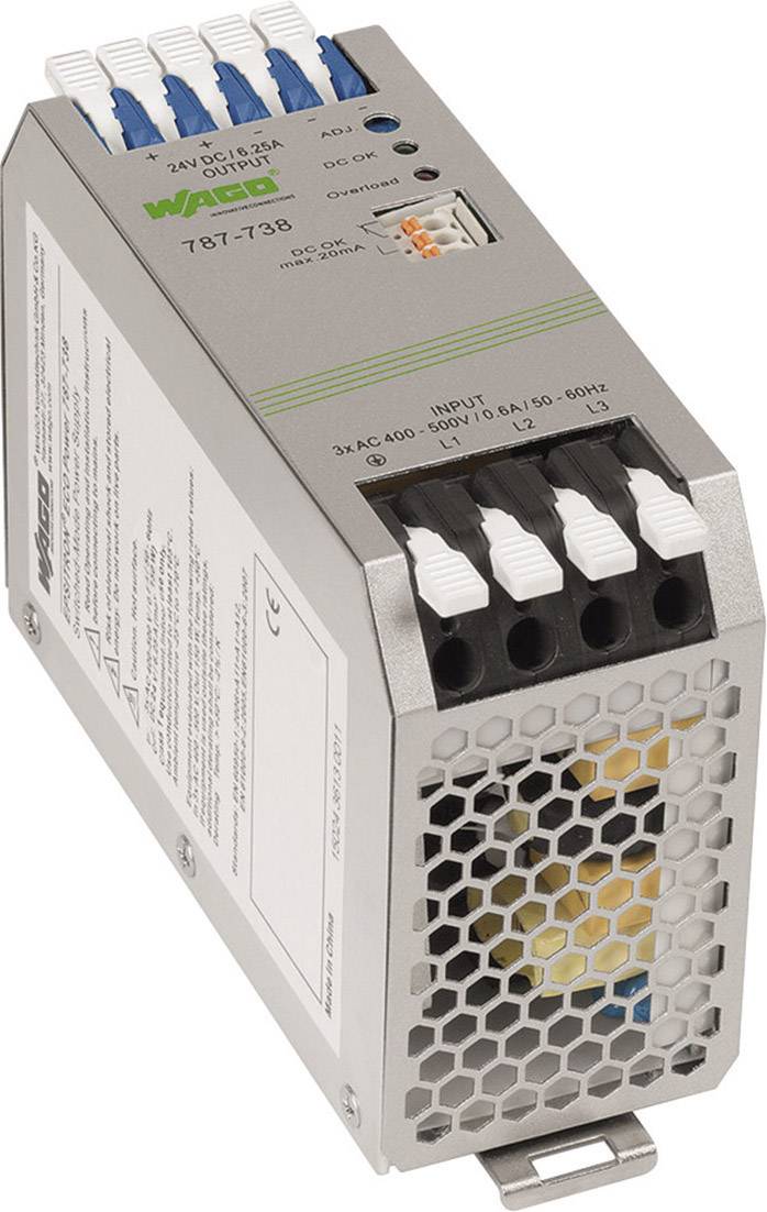 WAGO napajanje za DIN šinu 100-240 V/AC → 24 V/DC 6,25 A