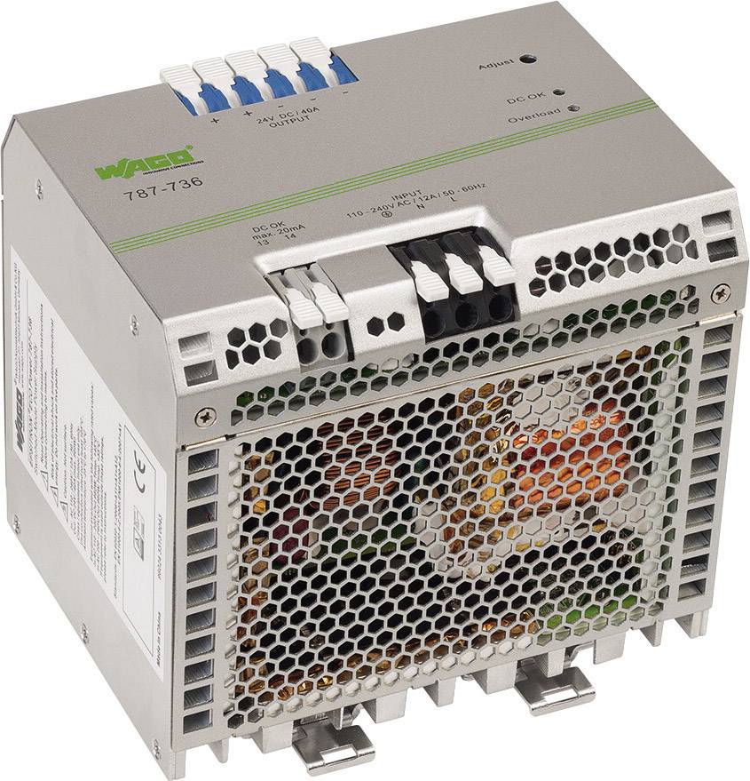 WAGO napajanje za DIN šinu 100-240 V/AC → 24 V/DC 40 A