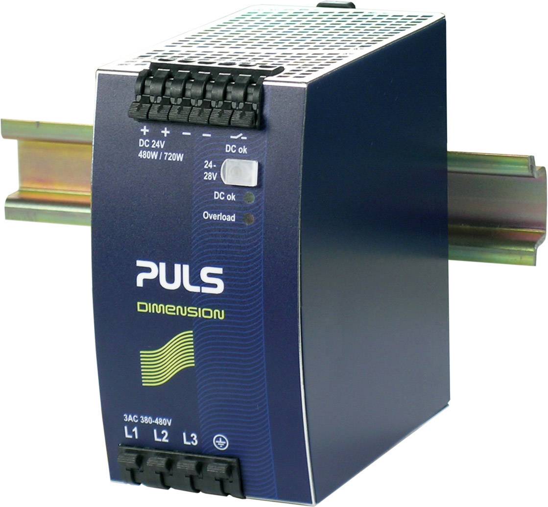 Puls DIMENSION napajanje za DIN šinu 380 – 480 V/AC → 24 V/DC 20 A