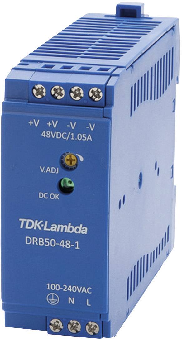 TDK-Lambda DRB50-48-1 napajanje za DIN šinu 85-264 V/AC → 48 V/DC 1,05 A