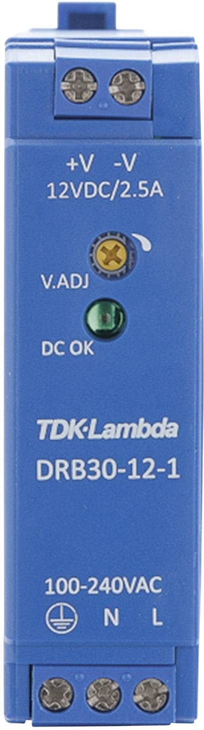 TDK-Lambda DRB30-12-1 napajanje za DIN šinu 85-264 V/AC → 12 V/DC 2,5 A
