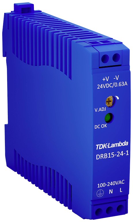 TDK-Lambda DRB15-24-1 napajanje za DIN šinu 85-264 V/AC → 24 V/DC 0,63 A