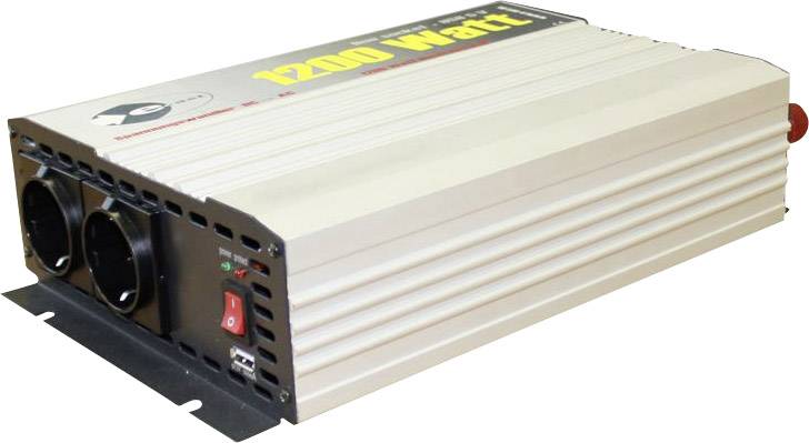 HPL 1200-D-12 inverter 12 V/DC (11–15 V) → 230 V/AC, 5 V/DC 1200 W 2400 W