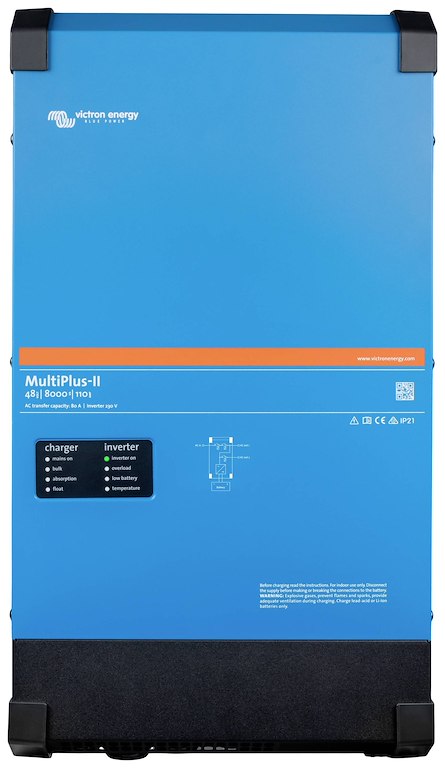Victron Energy MultiPlus-II 48/8000/110-100/100 230V inverter 38 – 66 V → 8000 W
