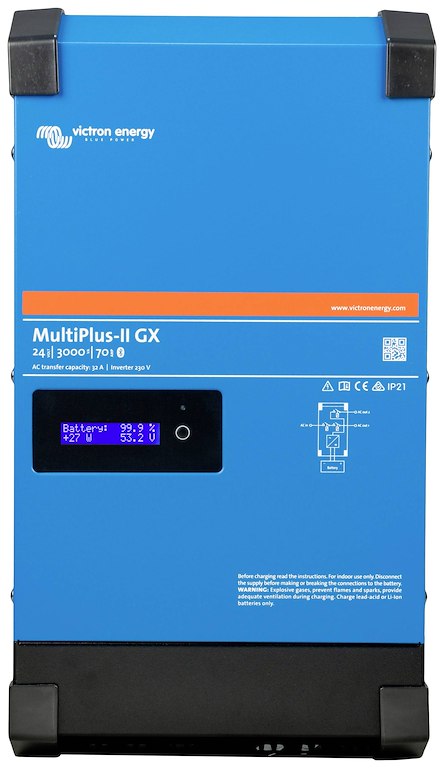 Victron Energy MultiPlus-II 24/3000/70-32 230V GX inverter 19 – 33 V → 3000 W