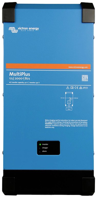 Victron Energy MultiPlus 12/2000/80-32 230V VE.Bus inverter 180 – 265 V → 2000 W 3500 W