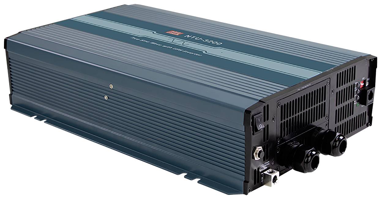 MEAN WELL NTU-3200-212EU inverter 12 V/DC → 230 V/AC 6400 W čisto sinusni talasni oblik