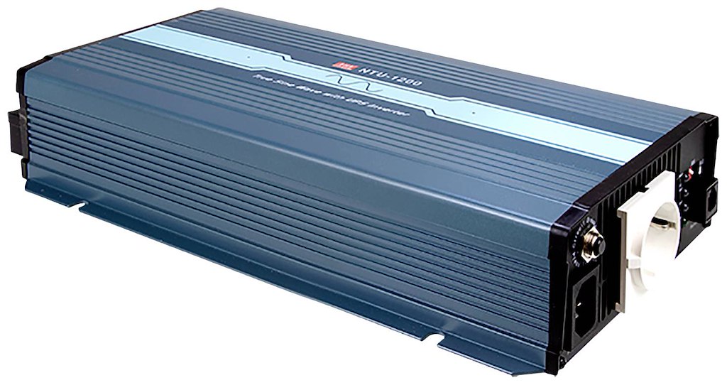 MEAN WELL NTU-1200-212EU inverter 12 V/DC → 230 V/AC čisto sinusni talasni oblik